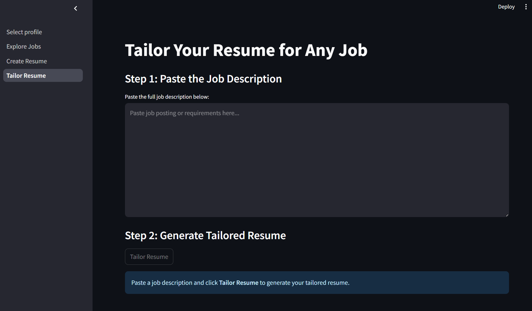 Job Dashboard + Resume Builder - Jonathan Marcu